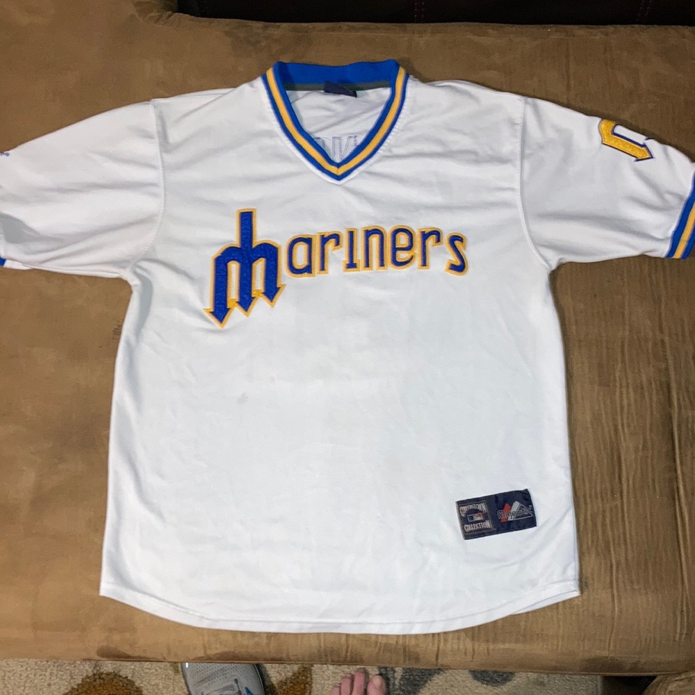Xl Majestic Retro 1979 Mariners Jersey Randy Johnson … - Gem